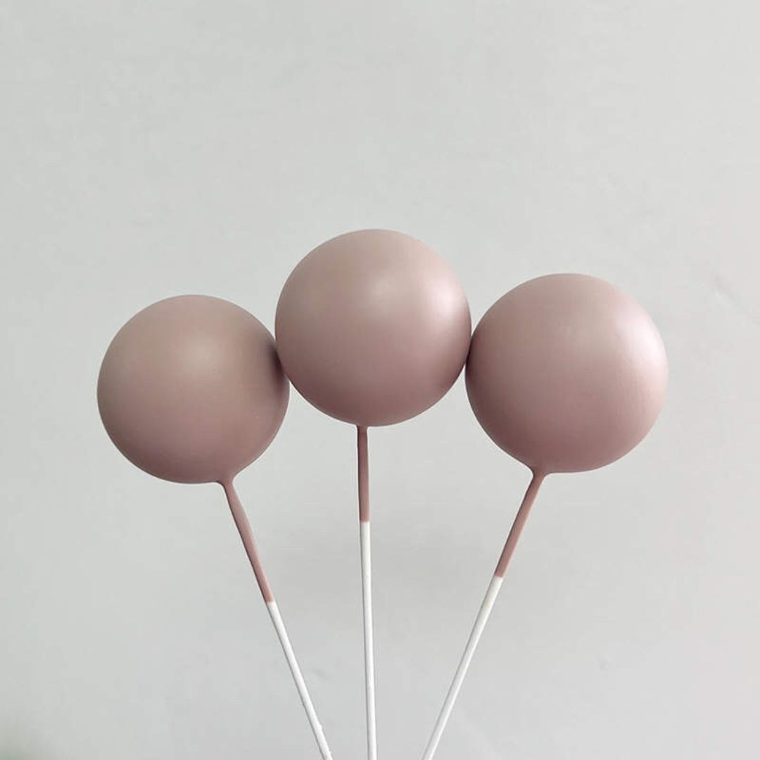 Taupe Nude Styrofoam Sphere Cake Topper – Gemsuave Baking Accessories